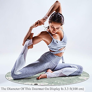 Cute Koala Large Baby Rug for Nursery Kids Round Warm Soft Activity Mat Floor Area Rugs Non-Slip for Children Toddlers Bedroom,39.4x39.4IN