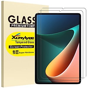 XunyLyee [2 Pack] Screen Protector Compatible with Xiaomi Pad 5, Tempered Glass Film for Xiaomi Pad 5 Pro (11 Inch) [Easy Installation]