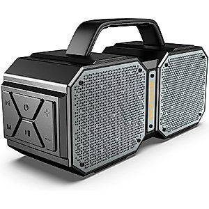 BUGANI Bluetooth Speakers, M83 Speaker IPX6 Waterproof Portable LargeWireless Speaker,Bluetooth 5.2, 60W Big Power, 24H Playtime,Suitable for Family Gatherings and Outdoor Bluetooth Speaker Black