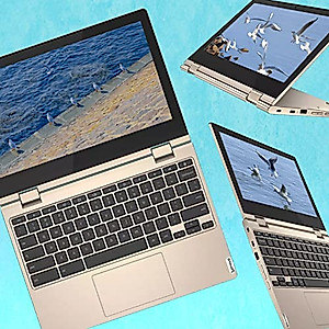 Lenovo Chromebook Flex 3 11.6" HD (1366 x 768) TouchScreen 2-in-1 Laptop, Intel Celeron N4020, 4GB DDR4, 64GB eMMC, Webcam, WiFi, Bluetooth, MicroSD Card Reader, Chrome Os, GCube 64GB Micro SD Card