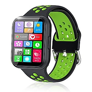 2023 Smart Watch,Fitness Activity Tracker 1.72"Touch Screen Fitness Watch with Heart Rate Sleep Monitor,Blood Oxygen,Step Counter for Men Women Kids 3ATM Waterproof Smartwatch Sports for iOS Android