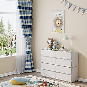 furtble Stackable 2 Drawer Dresser, Small Dressers for Closet, Wood Storage Cabinet for Hallway Bedroom Entryway, Nightstand Sofa Beside Table Drawer Chest, 23.6 in, White