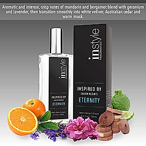 Instyle Fragrances - Eternity - Cologne for Men - Never Tested on Animals - 3.4 Fluid Ounces(Pack of 1)
