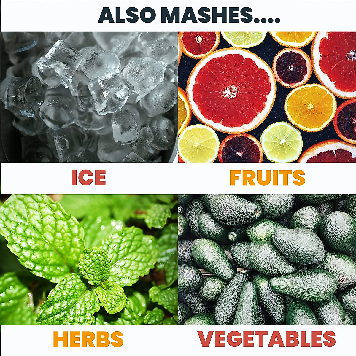 Drink Muddler for Cocktails, 8 Inch Old Fashioned/Mint Julep/Mojito Muddler, Stainless Steel Bartending, Kitchen Muddler Tool