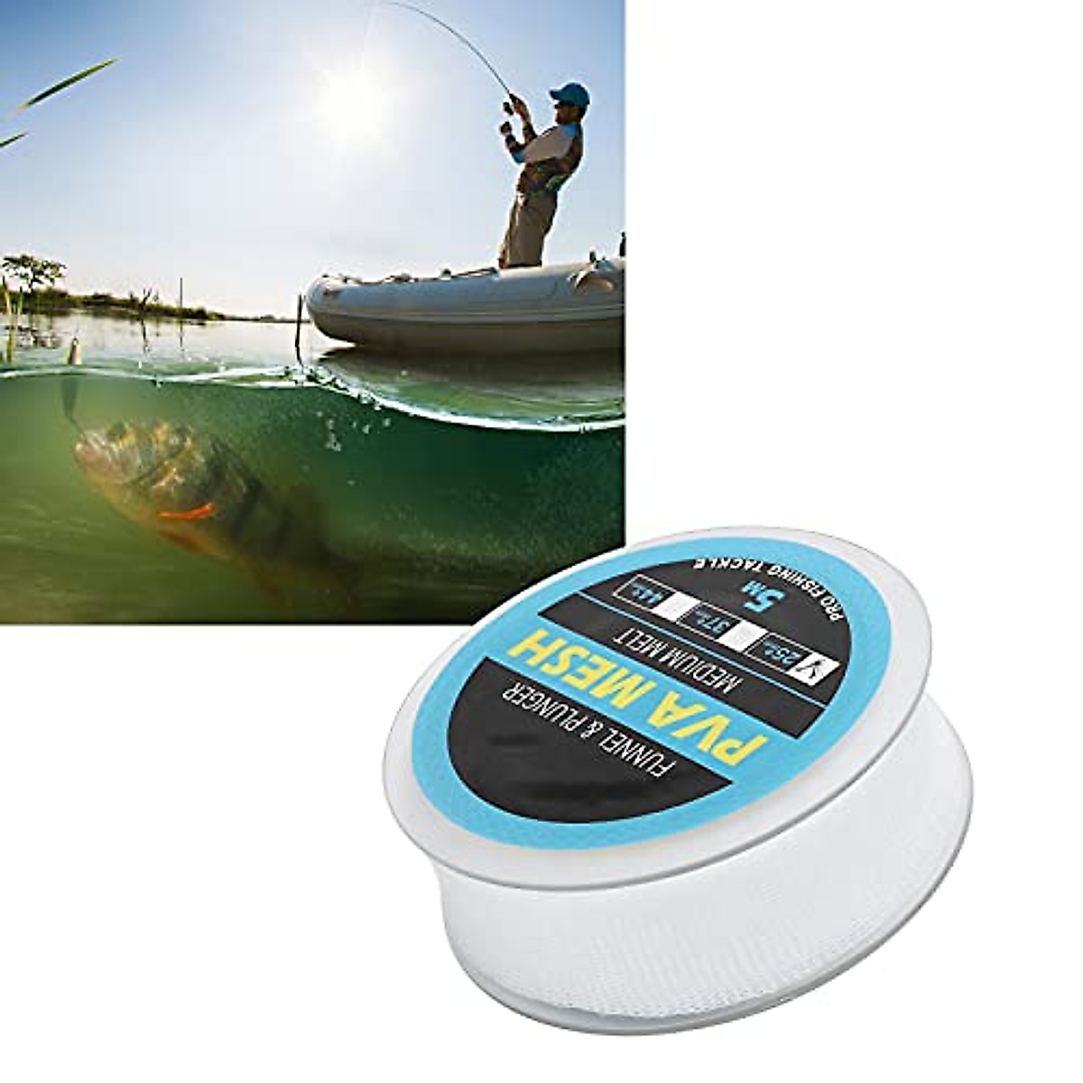 Bait Bag Protect Fish Net, Eco‑Friendly Trap Bait Bag PVA at All Seasons Accessory Tools for Nesting(25mm*5m)