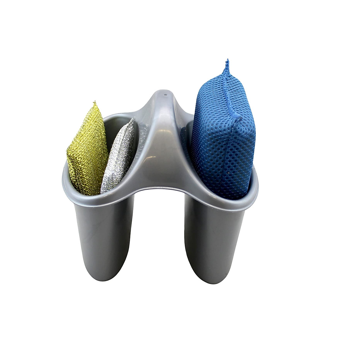 Dependable Industries inc. Essentials Multi Purpose Caddy Stationary Sponge Holder Kitchen Utensils Tools Cutlery Saddle