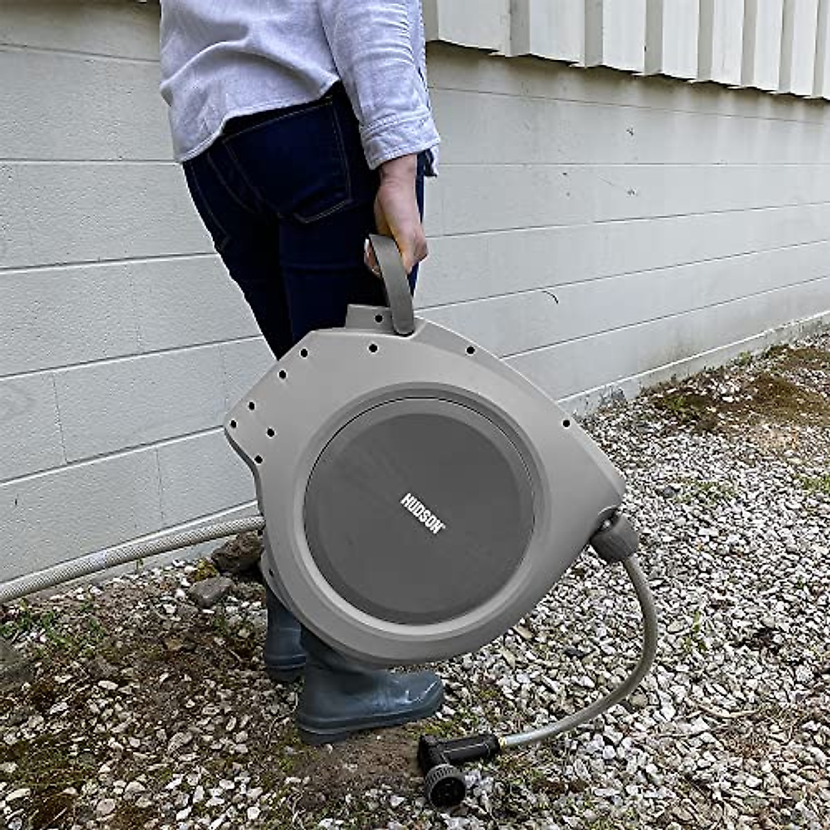 65ft Retractable Hose Reel Gray