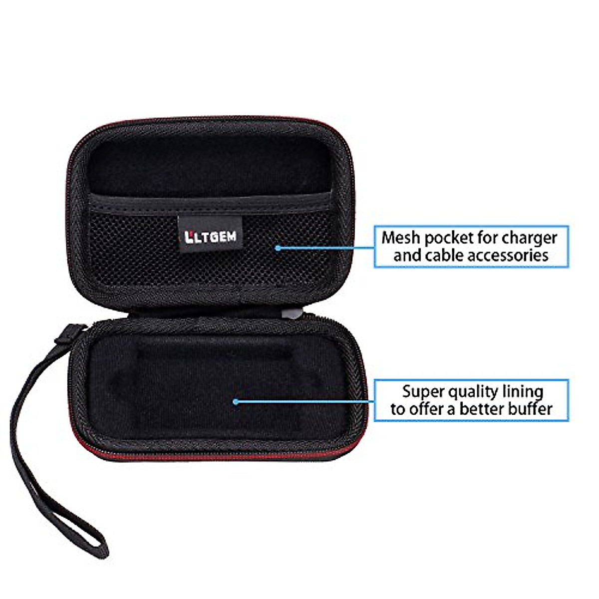 LTGEM EVA Hard Travel Carrying Case for Samsung T5/T3/T1 Portable 250GB 500GB 1TB 2TB SSD USB 3.1 External Hard Drives