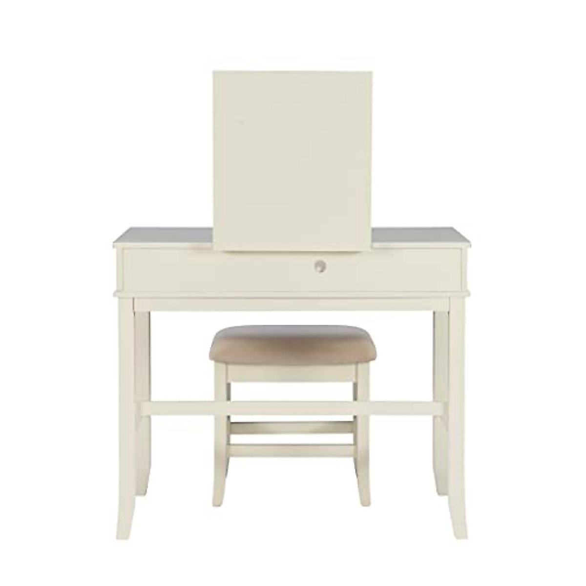 Linon Set, Cream Jackson Vanity, 30" x 36" x 18",