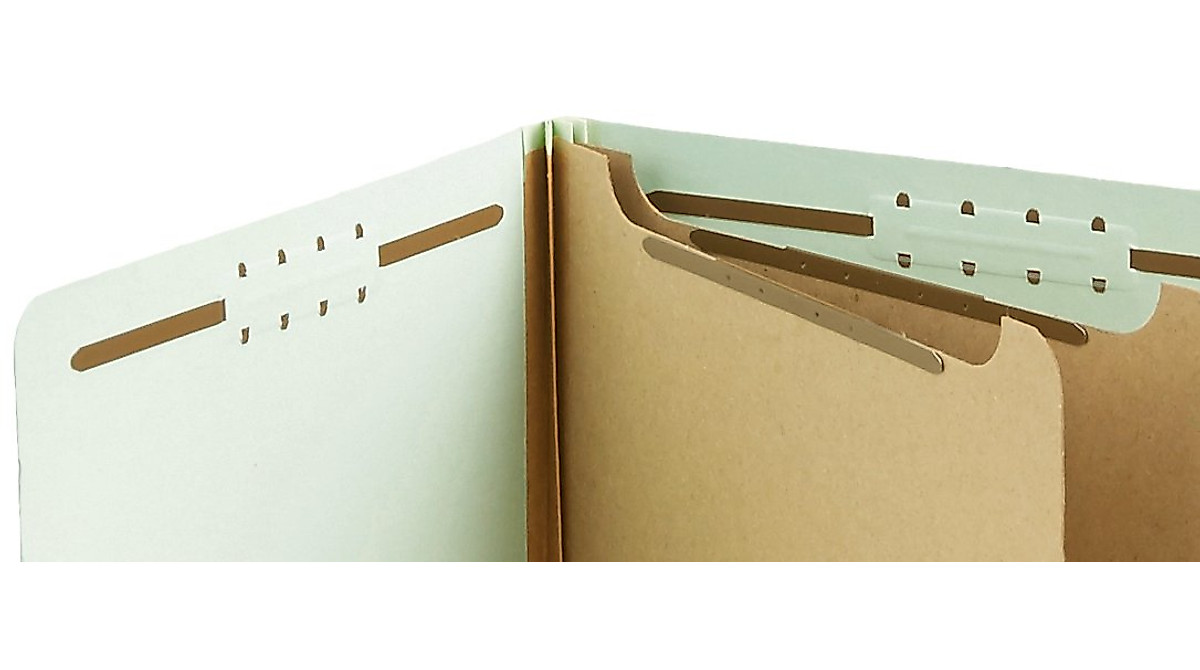 Amazon Basics Letter File Folders - Fasteners, Dividers, 10pk