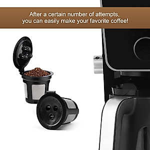 Reusable Coffee Pods for Ninja Dual Brew Coffee Maker, 3 Pack Reusable K Cups Coffee Filter Compatible with Ninja DualBrew Pro CFP301 CFP201