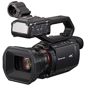 Panasonic X2000 4K Professional Camcorder with 24x Optical Zoom, WiFi HD Live Streaming, 3G SDI Output and VW-HU1 Detachable Handle, HC-X2000 (Renewed)
