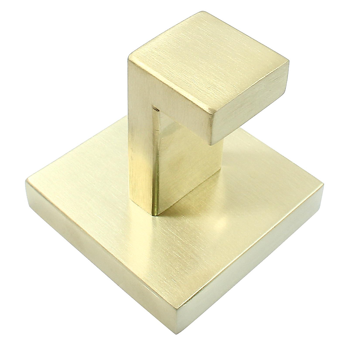 Hitefu Bath Towel Hooks - 304 Stainless Steel Square Hand Towel Rack - Heavy Duty Wall Mounted Coat Hooks for Bathroom Kitchen Livingroom Hotel Garage (Brushed Gold)