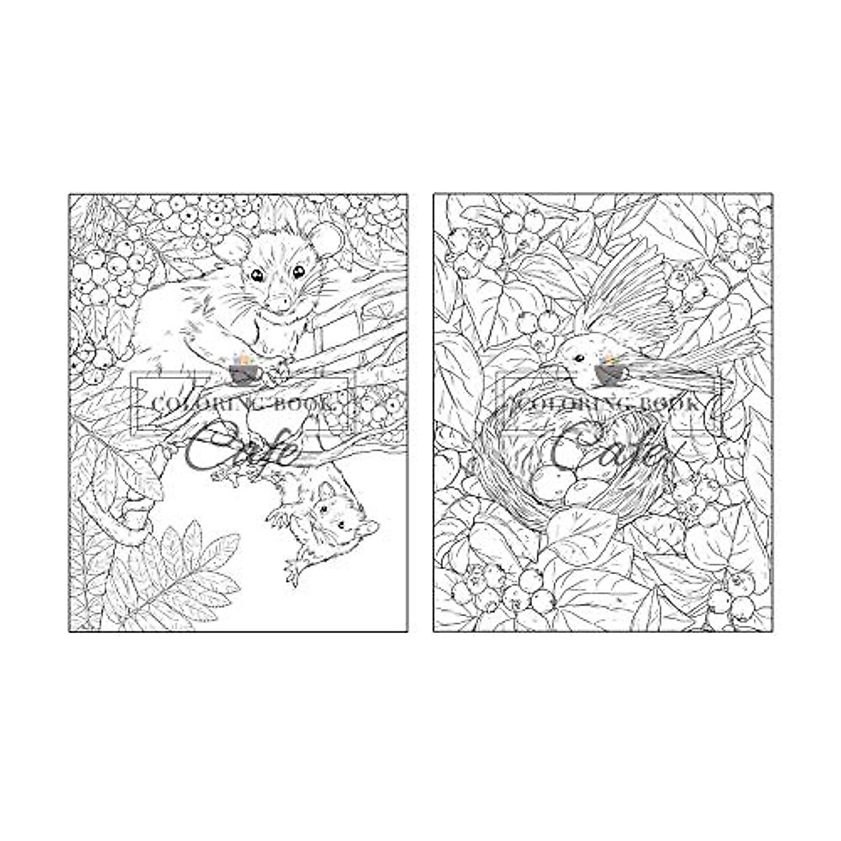 100 Wildlife Scenes: An Adult Coloring Book Featuring 100 Most Beautiful Wildlife Scenes with Animals, Birds and Flowers from Oceans, Jungles, Forests and Savannas