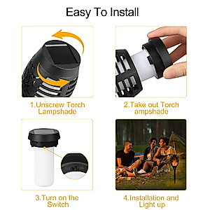 EEEKit 4PCS Light Outdoor, 20 inch 12 LED