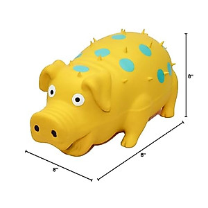 VIMIGOO Latex Grunting Pig Dog Toy, 8'', Environmentally Friendly, Healthy Chew Toy for Small, Medium, Large Dogs