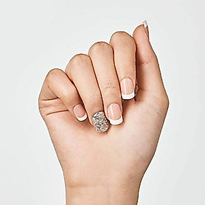 KISS imPRESS Press-On Manicure, Nail Kit, PureFit Technology, Short Press-On Nails, Time Slip, Includes Prep Pad, Mini File, Cuticle Stick, and 30 Fake Nails