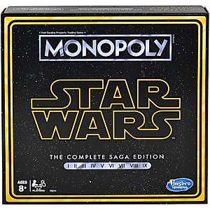 Monopoly: Star Wars Complete Saga Edition Board Game for Kids Ages 8 & Up