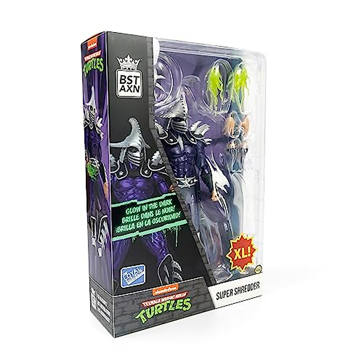 The Loyal Subjects Teenage Mutant Ninja Turtles BST AXN Limited Edition SDCC 2023 Super Shredder Glow-in-The-Dark 8-inch XL Action Figure