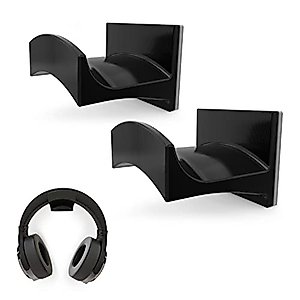 BRAINWAVZ Cradle Large - 2PK - Headphone Stand Holder, Universal Hanger for Sennheiser, Sony, Bose, Beats, AKG, Audio-Technica, Gaming Controller, Cables, Gamepad & Other Gaming Accessories Hook
