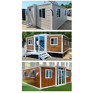 2 Storey Steel Construction House 20ft Foldable Container Folding Living Worker Dormitory Office Rooms