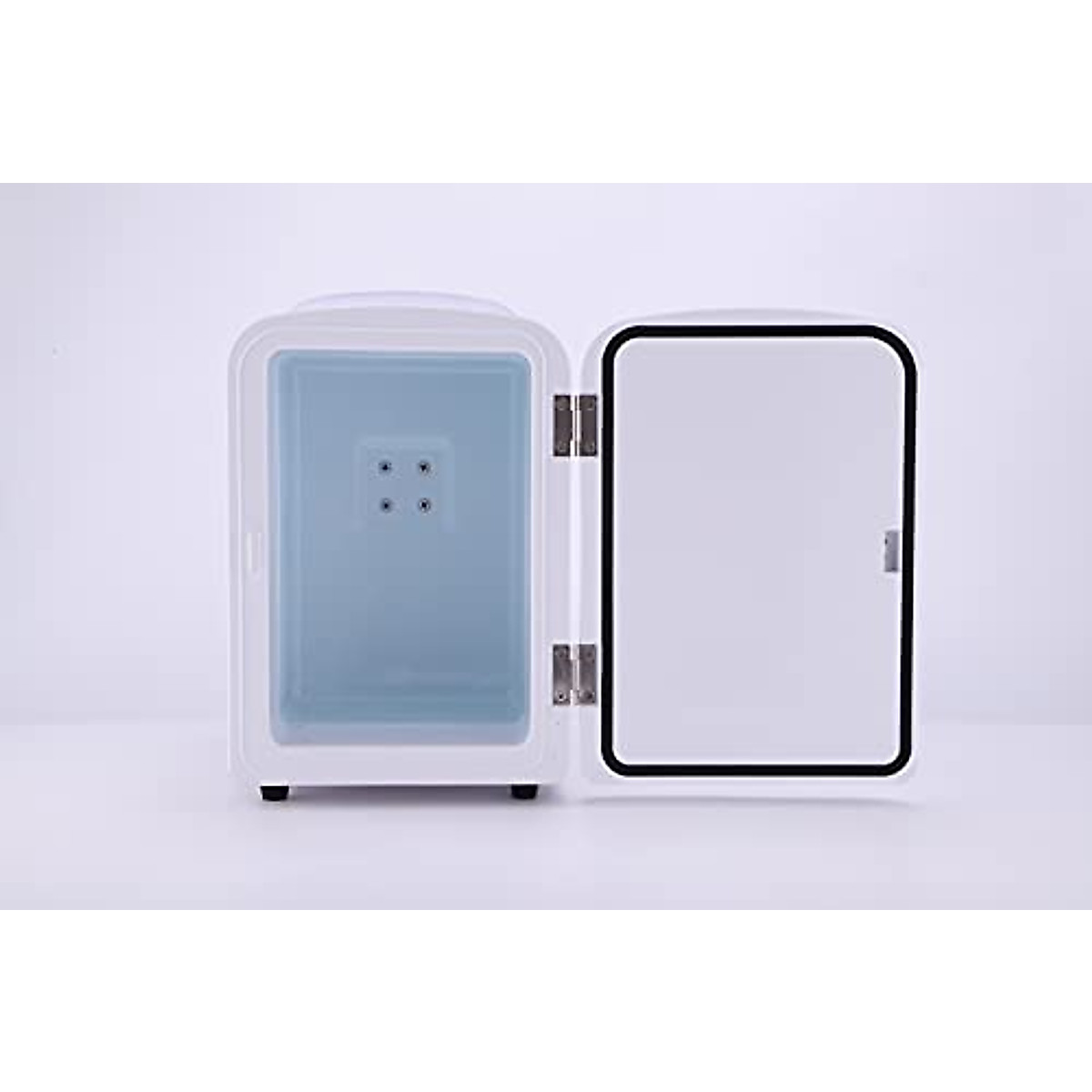 KOUDERA 4L Mini Portable Compact Personal Fridge Cooler and Warmer with AC DC Power, Small Refrigerator for Skincare, Breast Milk - Home and Travel- Gift - Freon-Free and Eco Friendly, White.