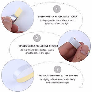 ULTECHNOVO Car Stuff Optical and Non- Digital Photos - Reflective Tape Strips for Digital Photo Tachometers 12pcs Car Sticker