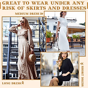 Newcotte 3 Pcs Women Half Slips for Under Dresses Knee Length Half Slips Underskirt with Lace Waistband for Women (Medium)