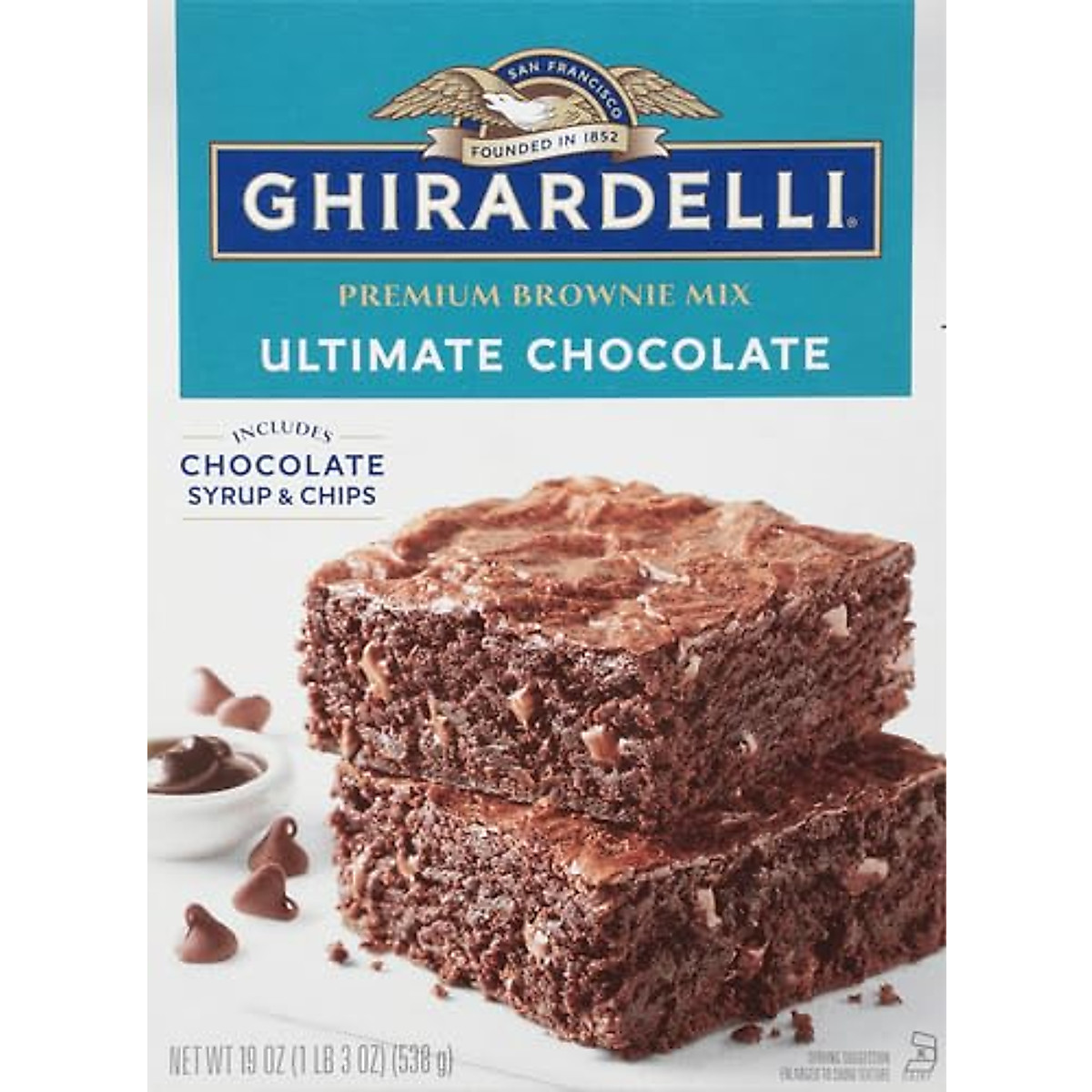 GHIRARDELLI Ultimate Chocolate Premium Brownie Mix, 19 Oz