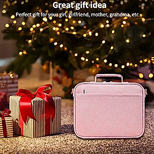 ATDIAG Bible Cover for Women,Carrying Book Case Church Bag Bible Protective with Handle and Zippered Pocket Adjustable Shoulder Strap,Perfect Gift for Women Girls Kids