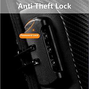 HOMHOLDON Waterproof Sling Bag for Men and Women,Chest Bag Shoulder Backpack Crossbody Backpack Hiking Daypack Motorcycle Bag(Carbon Fiber Black)