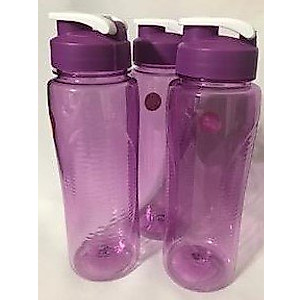 Water Bottle with Flip-top Lid, 24 OZ, (PACK OF 3)