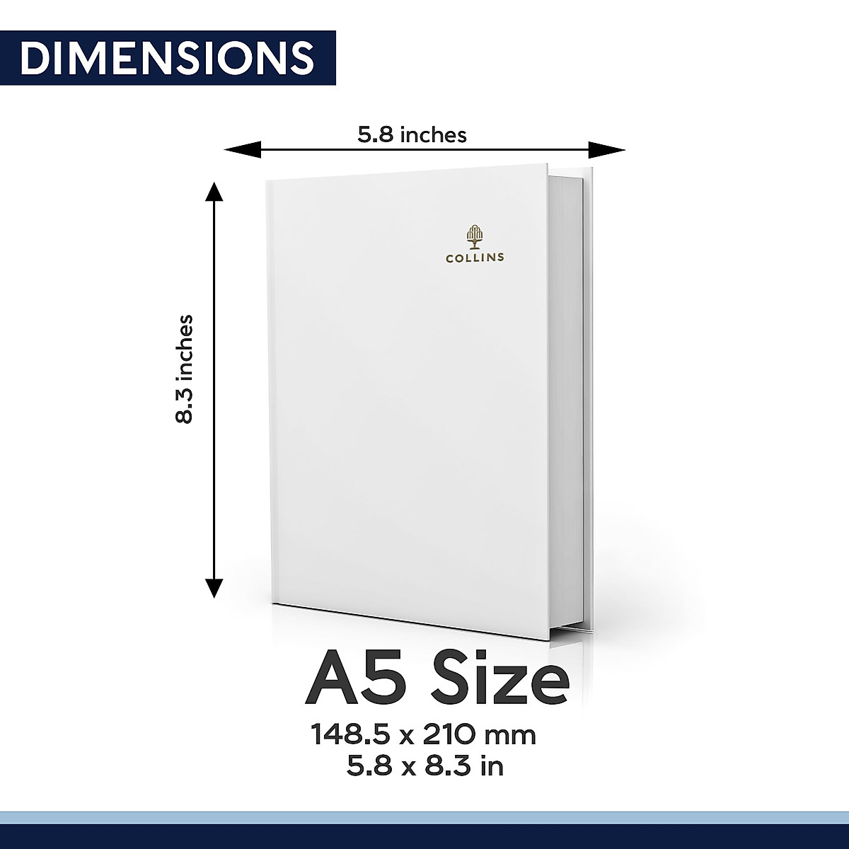 Collins Legacy Weekly Planner 2024 - Daily Planner 2024 Diary - Soft Touch Flexible Cover Weekly Calendar 2024 - A5 Size Agenda 2024 (Blue)