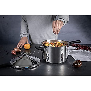 Kuhn Rikon Stainless Steel Duromatic Saucepan Pressure Cooker 5 Quart