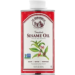 La Tourangelle, Toasted Sesame Oil, Great for Cooking, Add to Noodles, Stir-Fry, Vegetables, Vinaigrettes, and Marinades, 16.9 Fl Oz