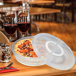 Aufind 12" 2 Pack Pie Carrier with Lid and Insulated Food Carrying Case Bag, Reusable Food Storage Containers for Pies, Cheesecake, Pizza, Nuts Fruit Perfect Gifts