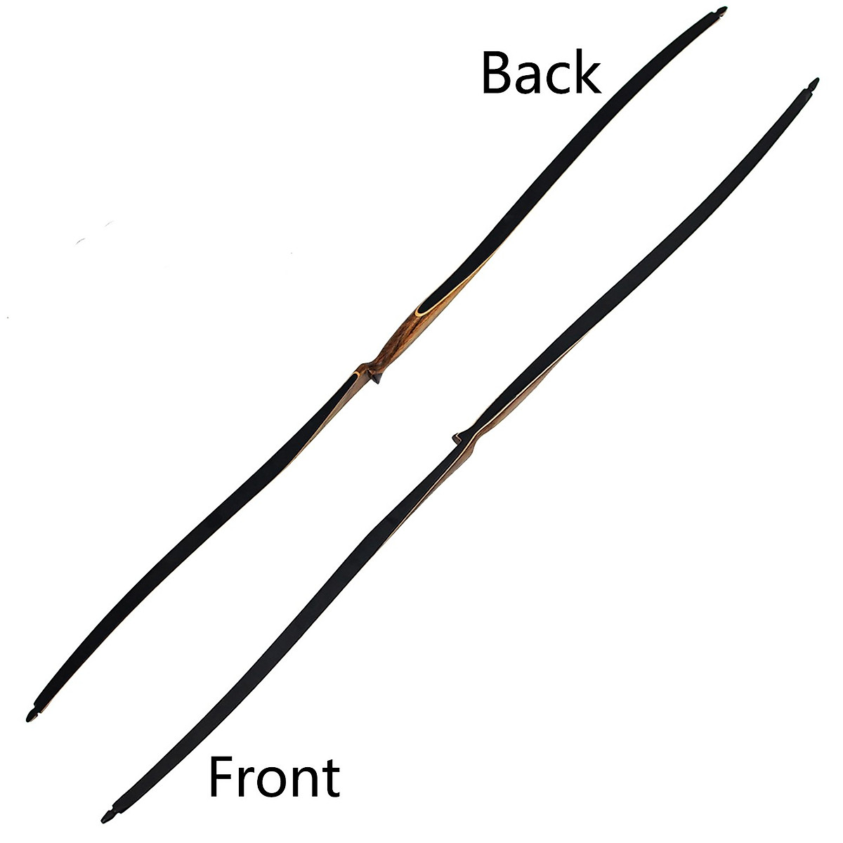 SinoArt Sparrow 54" Traditional Long Bow 20-35LBs Draw Weight One-piece Longbows Recurve Bow Right Hands for Beginner Women Tenns (Right Hand 20 LBs)