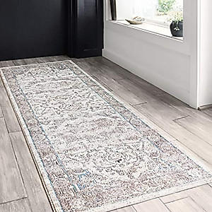 Loloi II Dante Collection DN-05 Ivory/Stone, Transitional Area Rug, 6'-7" x 9'-2"