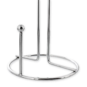 Countertop Paper Towel Holder for Kitchen, Stainless Steel Holder for Modern Home Décor (6 x 12 In)