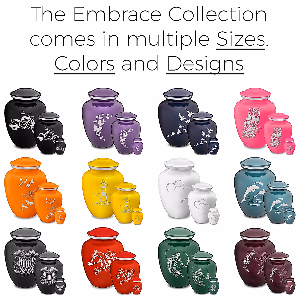 GetUrns Keepsake Embrace Lighthouse Cremation Urn (Pearl Green)