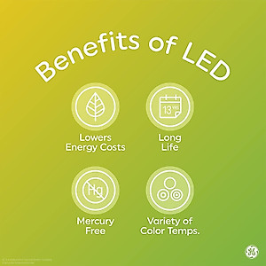 GE Lighting 31536 LED Light Bulbs, G25, Clear Soft White, 350 Lumens, 4.5-Watts, 2-Pk. - Quantity 44