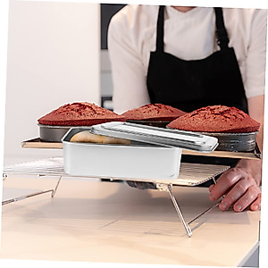 GOOHOCHY Stainless Steel Cake Baking Box with Lid Versatile Bread Baking Pan for Cakes and Bread and Easy to Clean Bakeware
