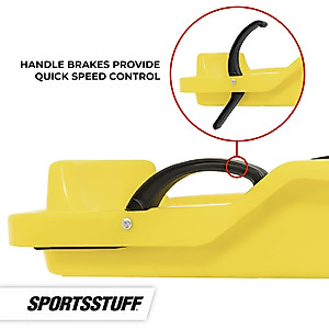 Sportsstuff Classic Sled with Brakes, Single Rider