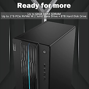 Lenovo IdeaCentre 5 Gaming Desktop, Intel Core i7-12700 Processor, GeForce RTX 3060, 64GB RAM, 1TB SSD + 2TB HDD, RJ45, HDMI, DP, Wired KB & Mouse, Wi-Fi 6, Windows 11 Home