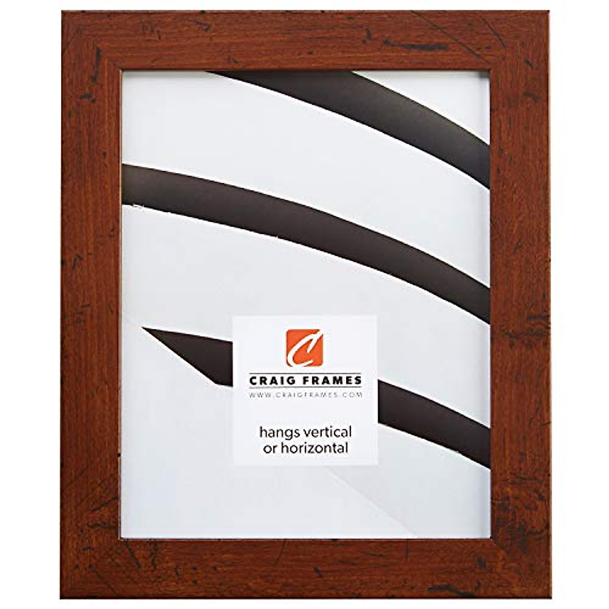 Craig Frames FM26DKW 16 by 20-Inch Picture Frame, Smooth Wrap Finish, 1.26-Inch Wide, Dark Brown