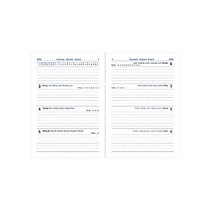 Letts Dazzle A6 week to view 2022 diary - turquoise