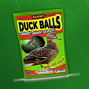 Giant Duck Balls Bath Time Adventure Kit - Funny Gift for Hunters - Duck Hunting Gifts for Men - Stocking Stuffer, Hilarious Gag Gift, Adult Gift Baskets, Dirty Santa, Bath Bomb, Bath Time