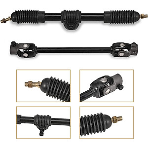 300mm Steering Wheel Tie Rod Rack Adjustable Shaft Tie Rod Kits for Go Kart ATV UTV 110cc 125cc 140cc 150cc