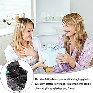 Homoyoyo Flower Vases Decorative 1pc Bonsai Gift Indoor Outdoor Inches Party Desk Scenery Landscape Coffee, Doll Led Container Fleshy Pot, Office Plant Resin Decoration, Pot Statues Plants Pots