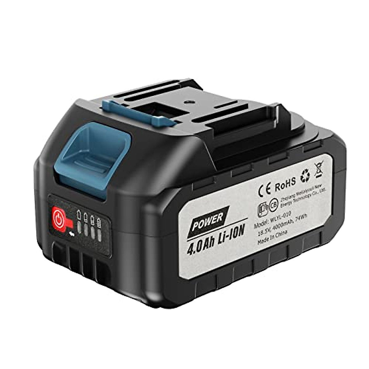 Aihand Rechargeable Battery,18V-21V Replaceable 4.0Ah Battery, Compatible with Aihand Power Pressure Washer with LED Indicator